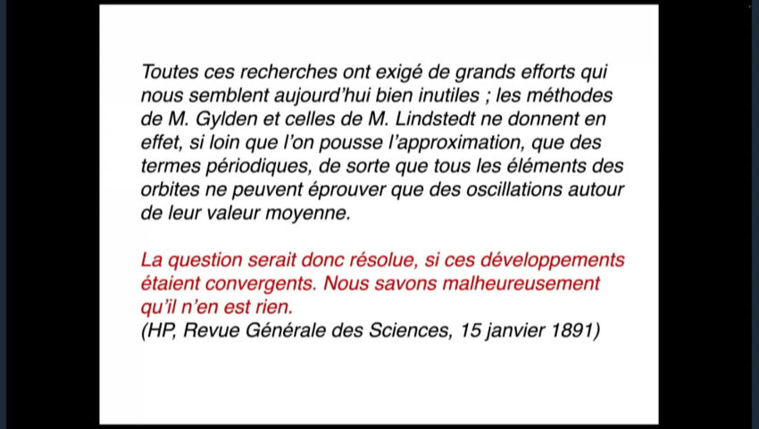 Poincaré et la stabilité du système solaire (Jacques Laskar) - Vidéos ...